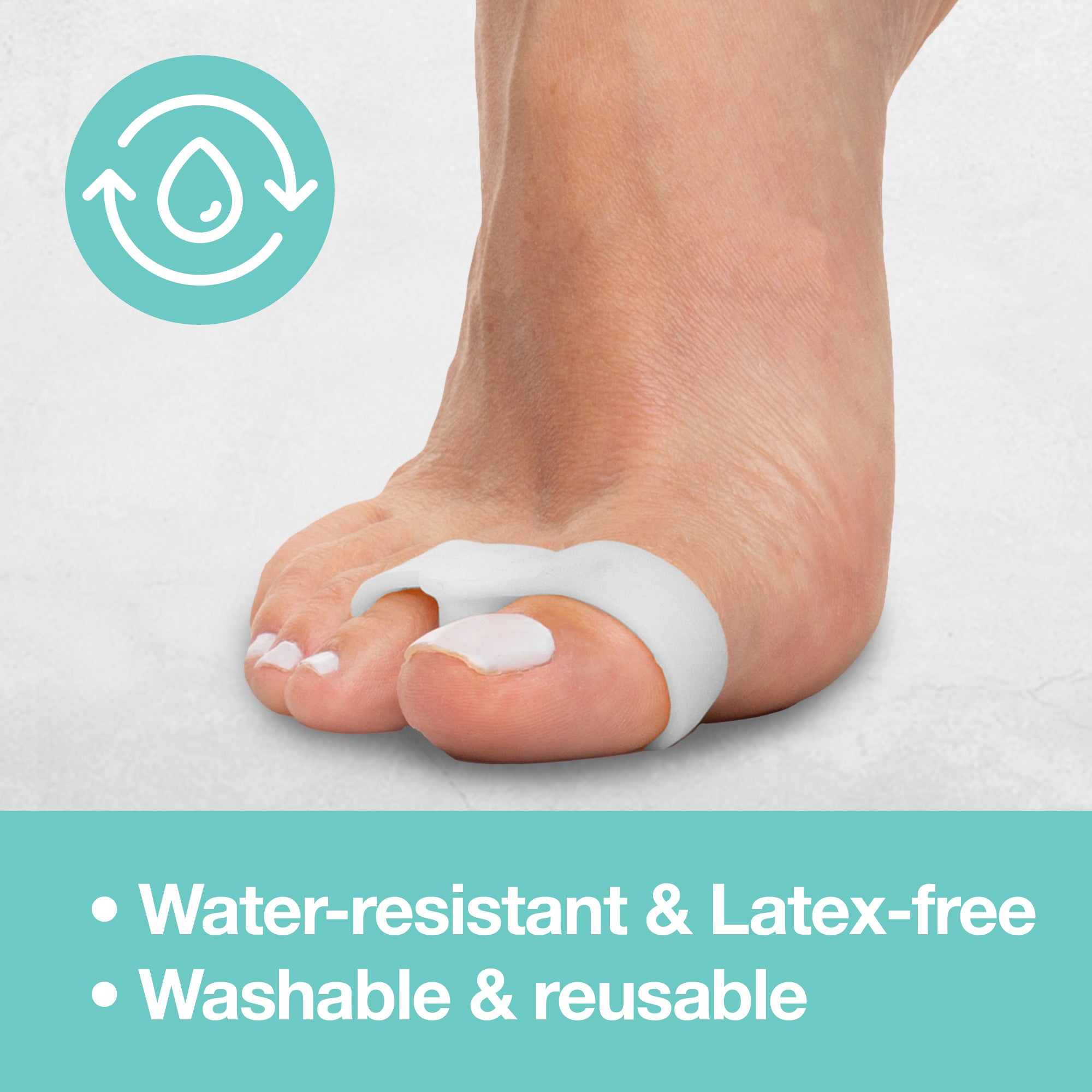 Align Toes & Foot with Double Loop Toe Separators for Bunion Treatment ...