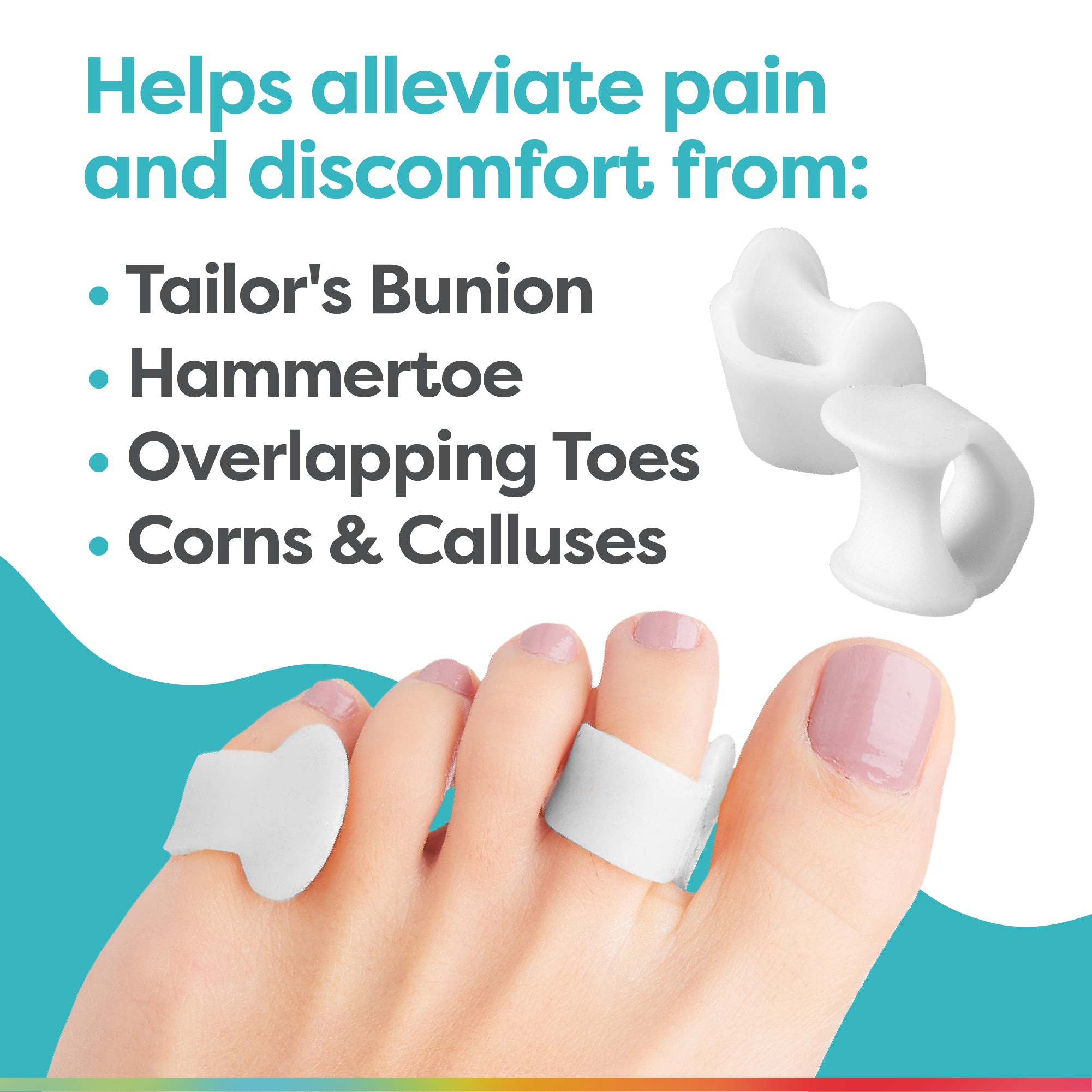 ZenToes Small Toe Corrector for Pinky Toe Bunionettes (Tailor's Bunion ...
