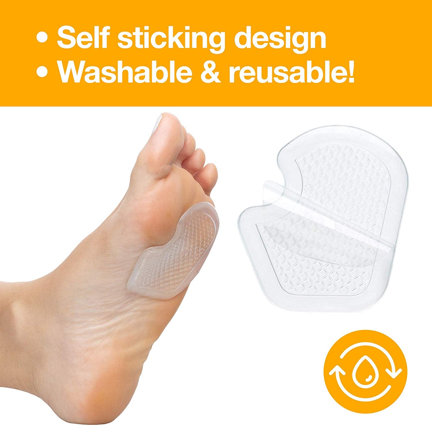 Repositionable Gel Metatarsal Pads – ZenToes