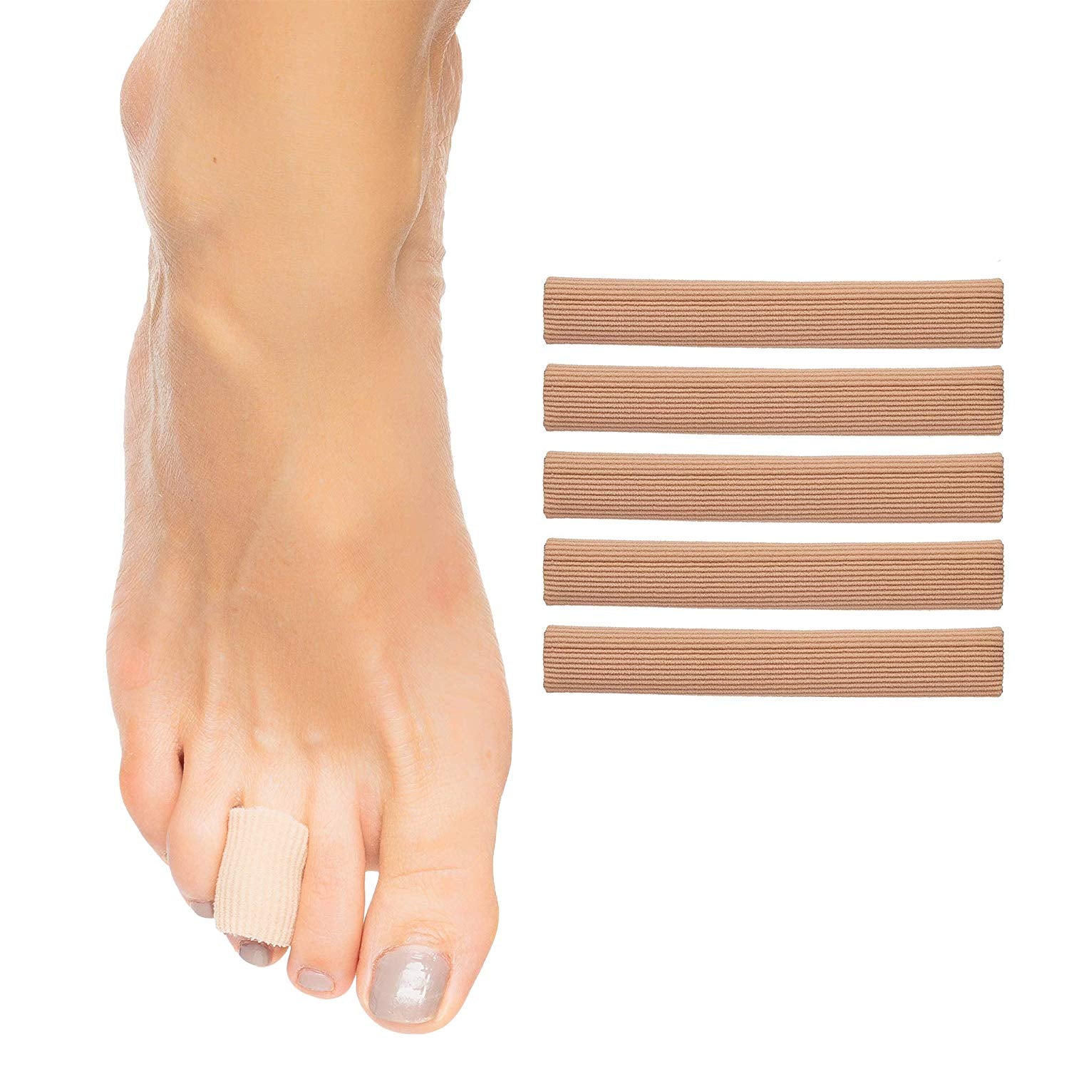 ZenToes Gel Lined Toe Tubes Protect Blisters & Corns, Relieve Toe Pain