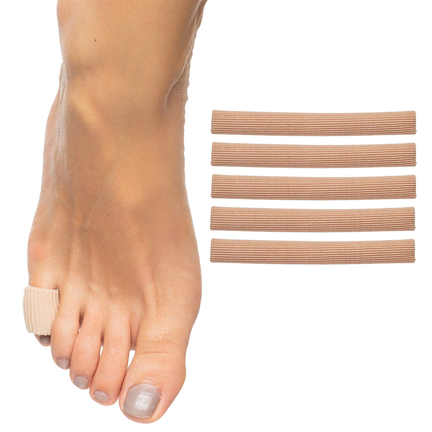 ZenToes Gel Lined Toe Tubes Protect Blisters & Corns, Relieve Toe Pain